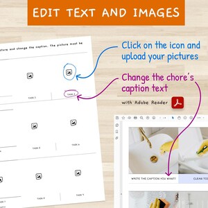 56 PERSONALIZED CHORES CARDS Montessori Activity Home Organization ...