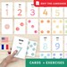Bilingual Number Cards | Flashcards | Minimalist Watercolor Effect ...