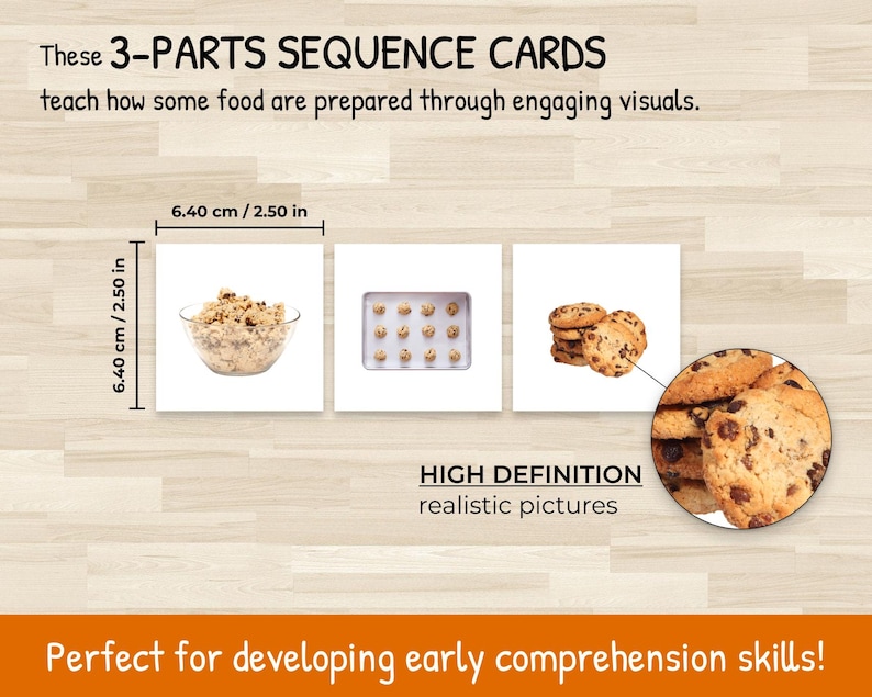 Recipe Sequencing Cards Montessori Activity How to Cook Food ...