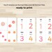 Bilingual Number Cards | Flashcards | Minimalist Watercolor Effect ...