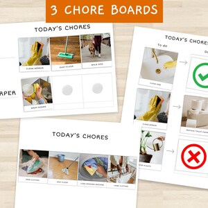 56 PERSONALIZED CHORES CARDS Montessori Activity Home Organization ...