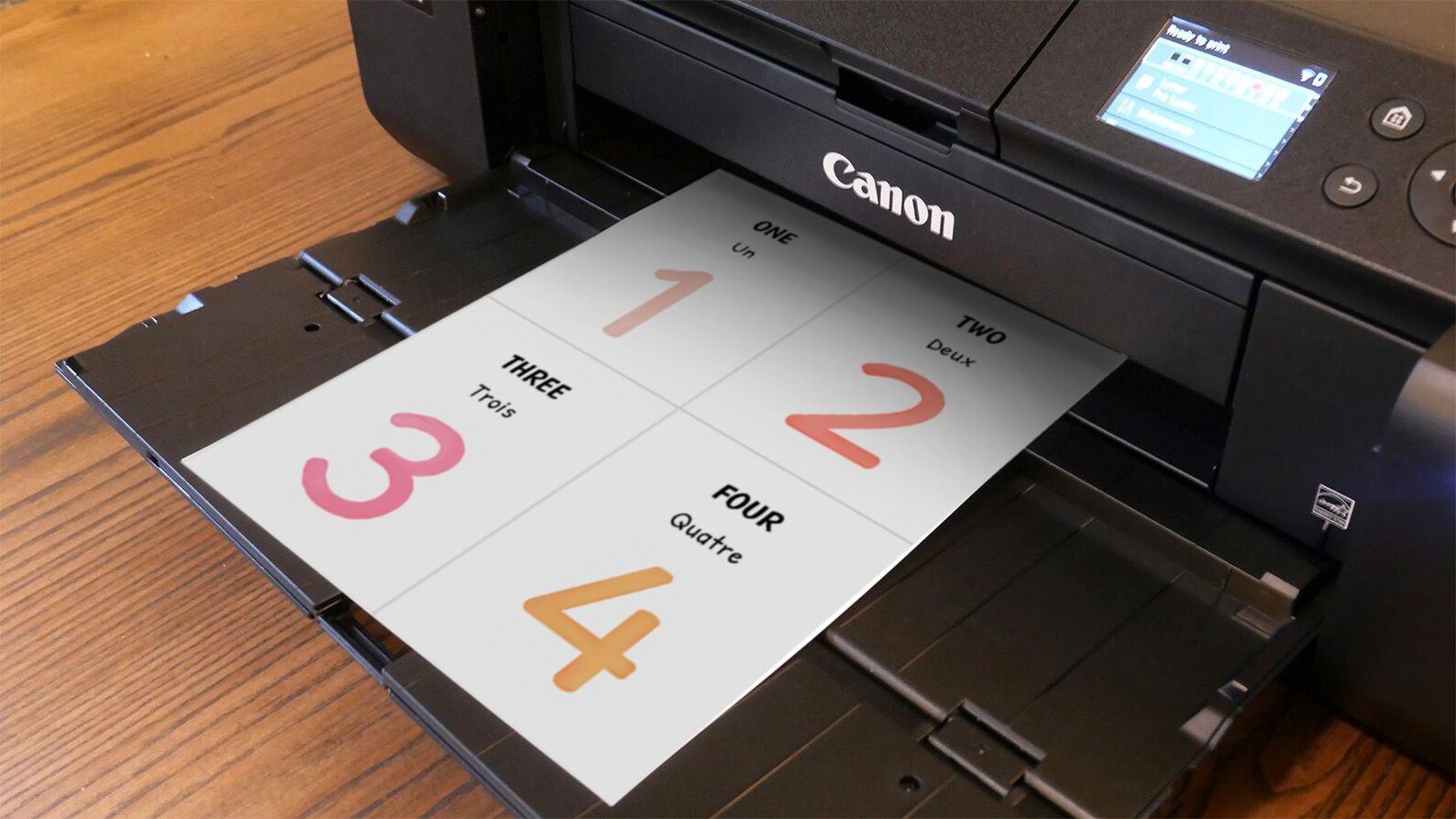 Bilingual Number Cards | Flashcards | Minimalist Watercolor Effect ...