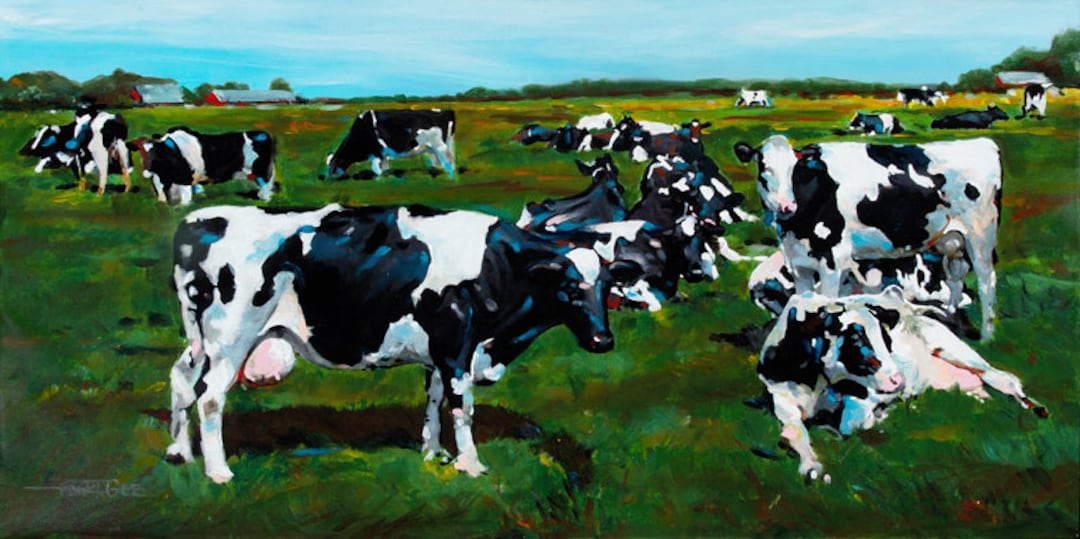 Udderly Ready. Dairy Cows Farm Animal Country Life - Etsy