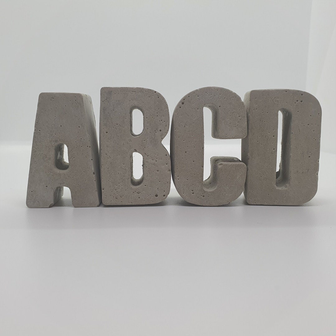 Decorative Letters, Concrete Letters, Lettering, Concrete, Letter ...