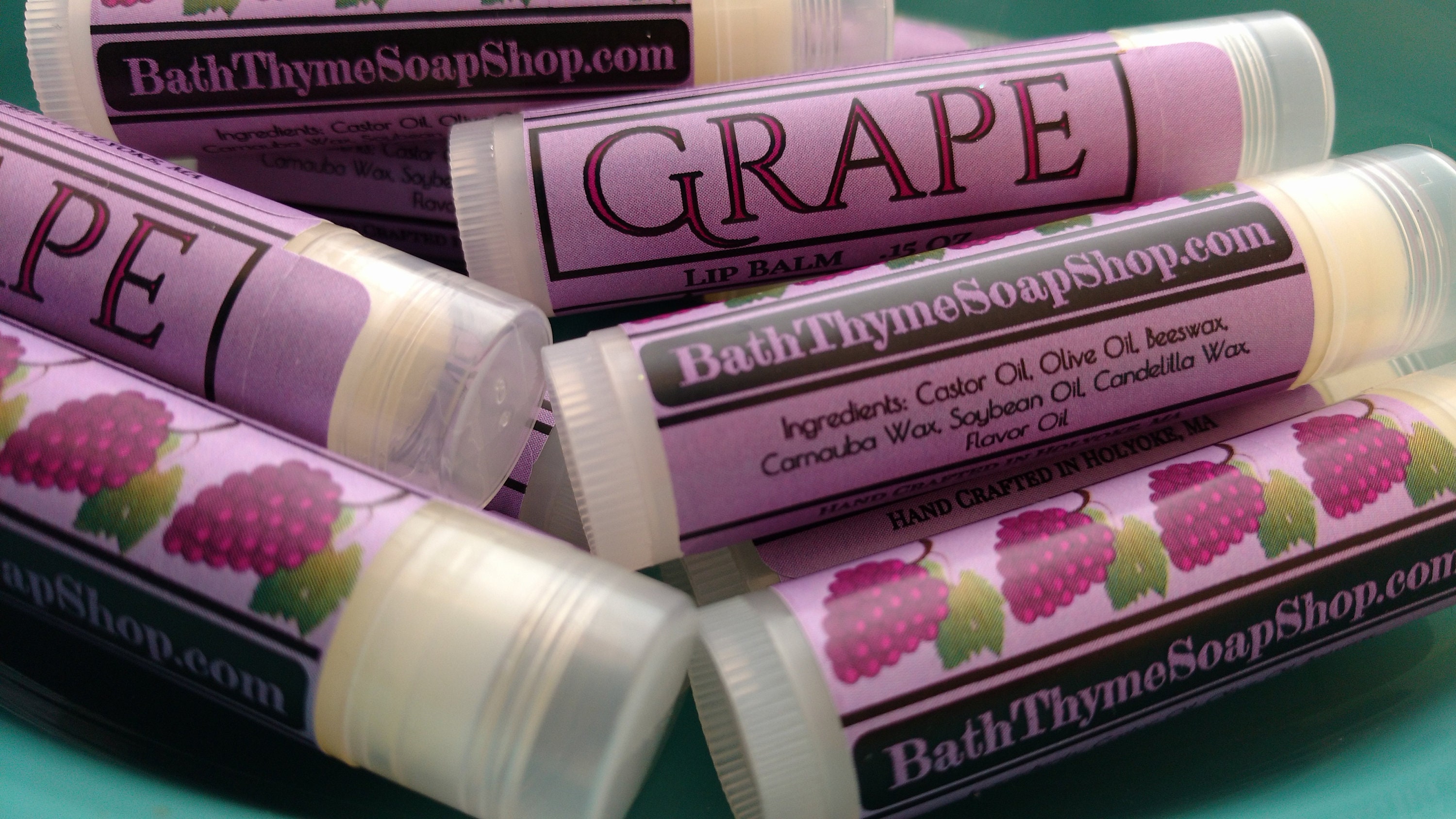 Grape Lip Balm Natural Lip balm Valentine Gift for Her | Etsy
