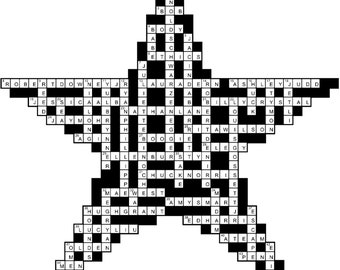 Bespoke Custom-made Standard Shaped Crossword Puzzle - Etsy