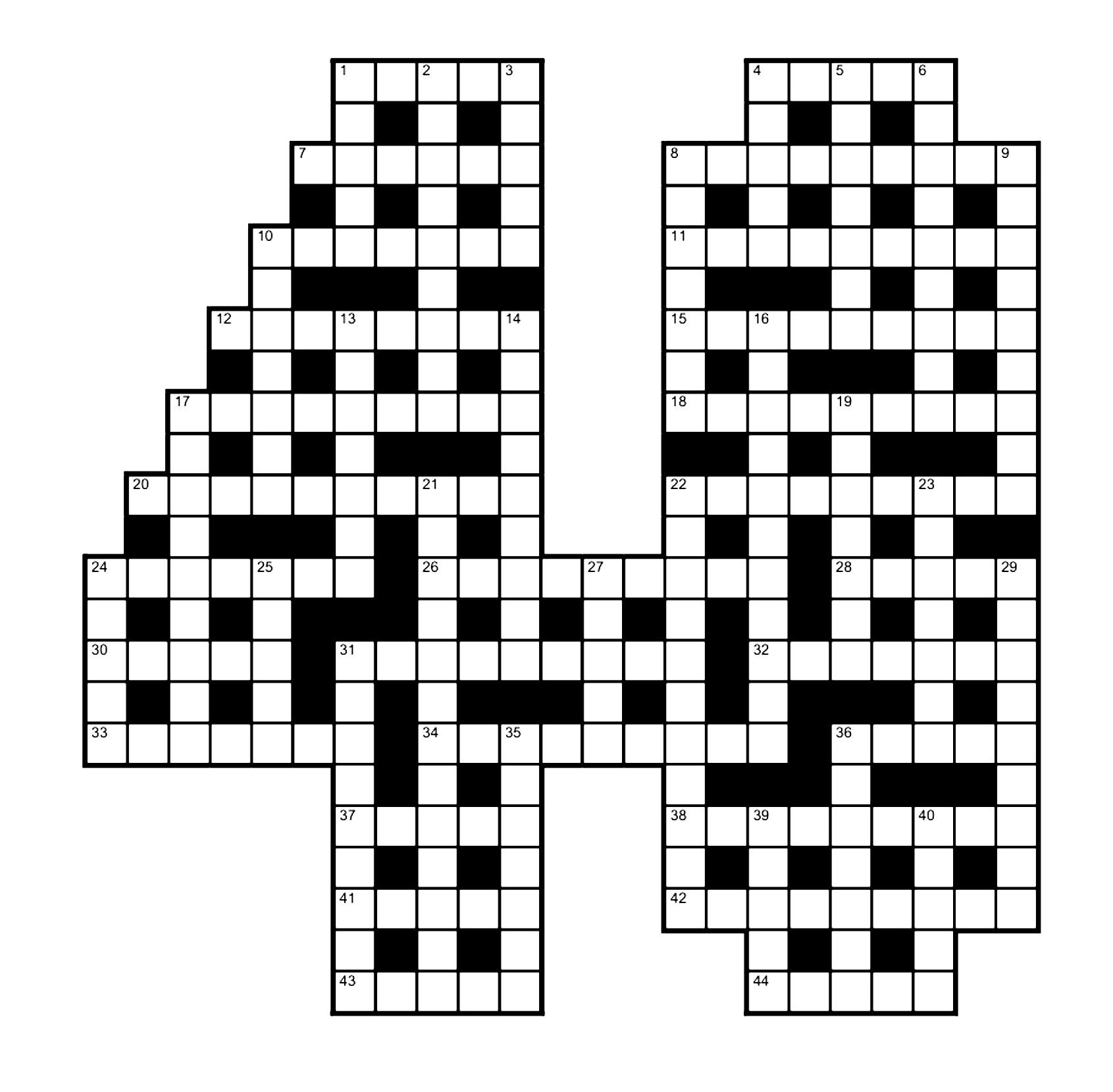 Bespoke Custom-made Standard Shaped Crossword Puzzle - Etsy