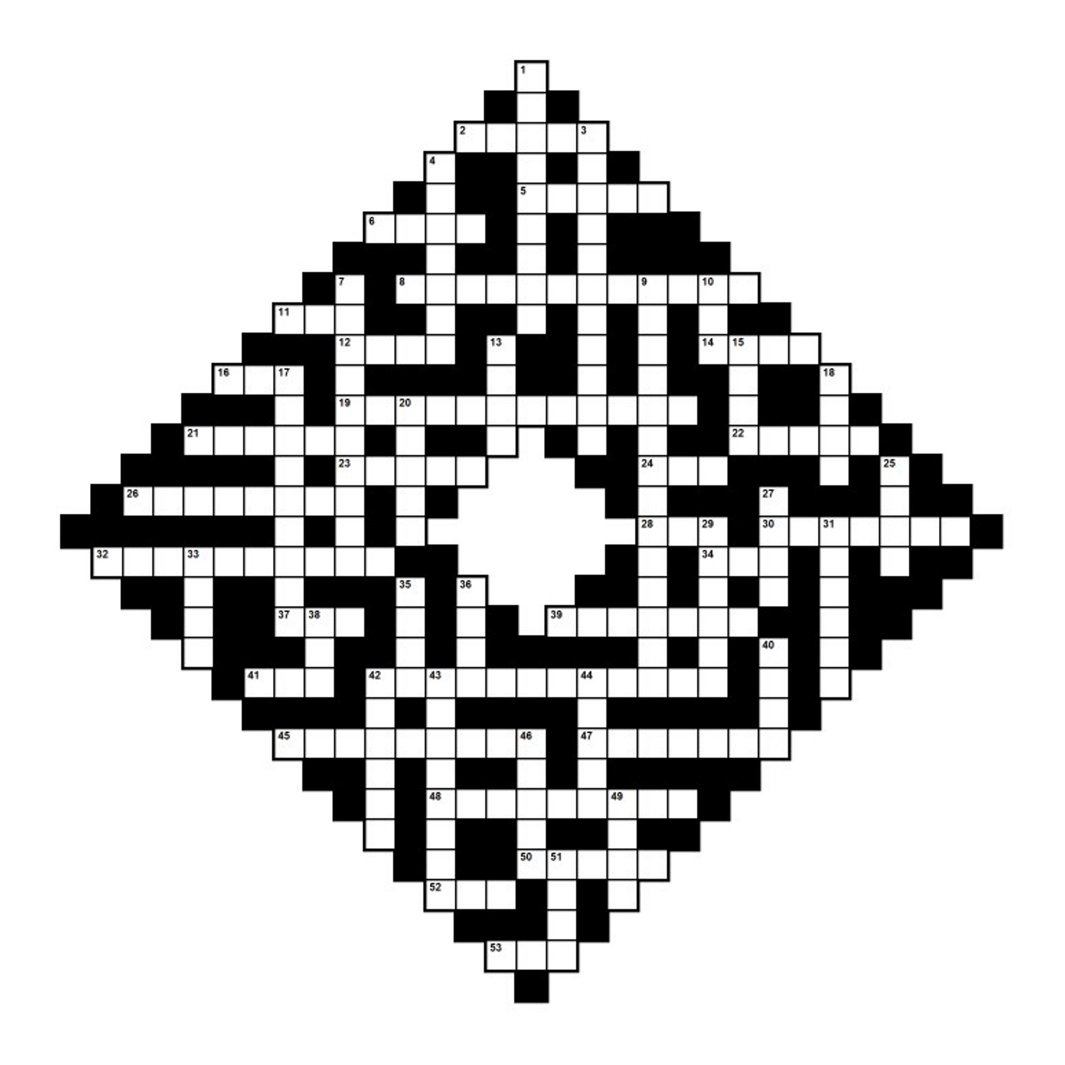 Bespoke Custom-made Shaped Cryptic Crossword Puzzle - Etsy