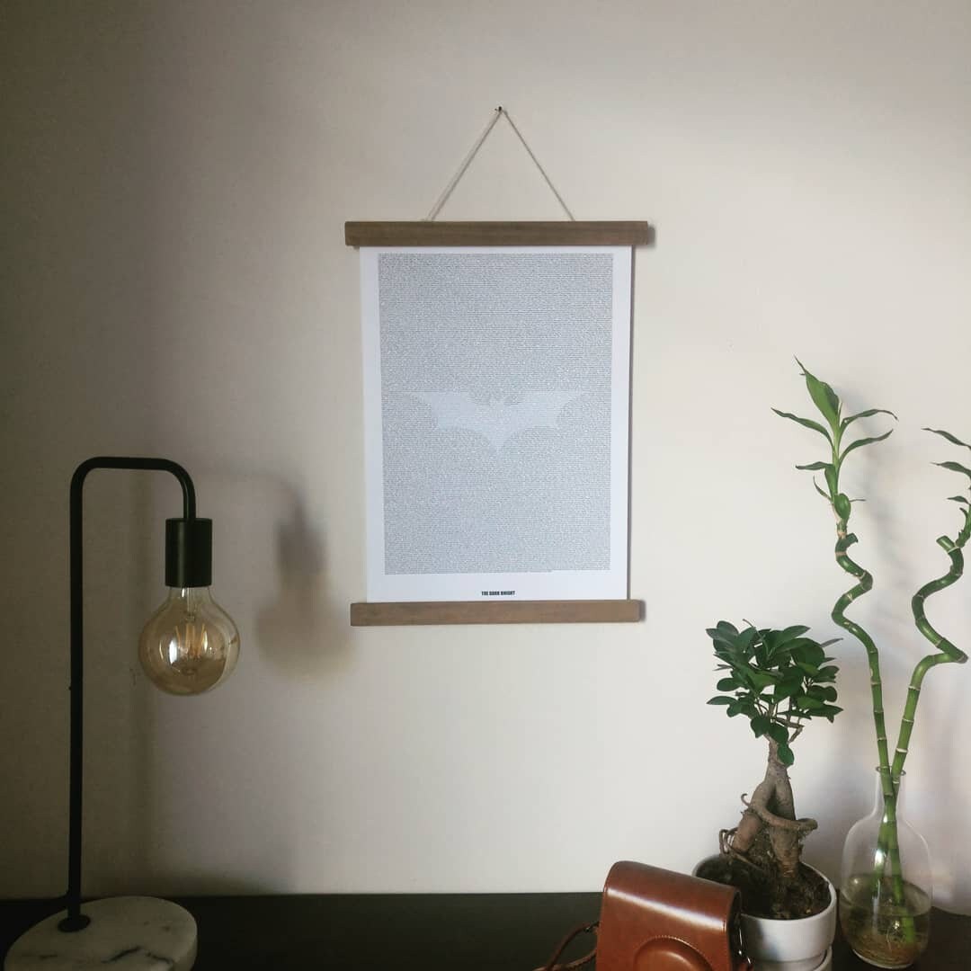 The Dark Knight Movie Script Poster Unique Posters With a - Etsy