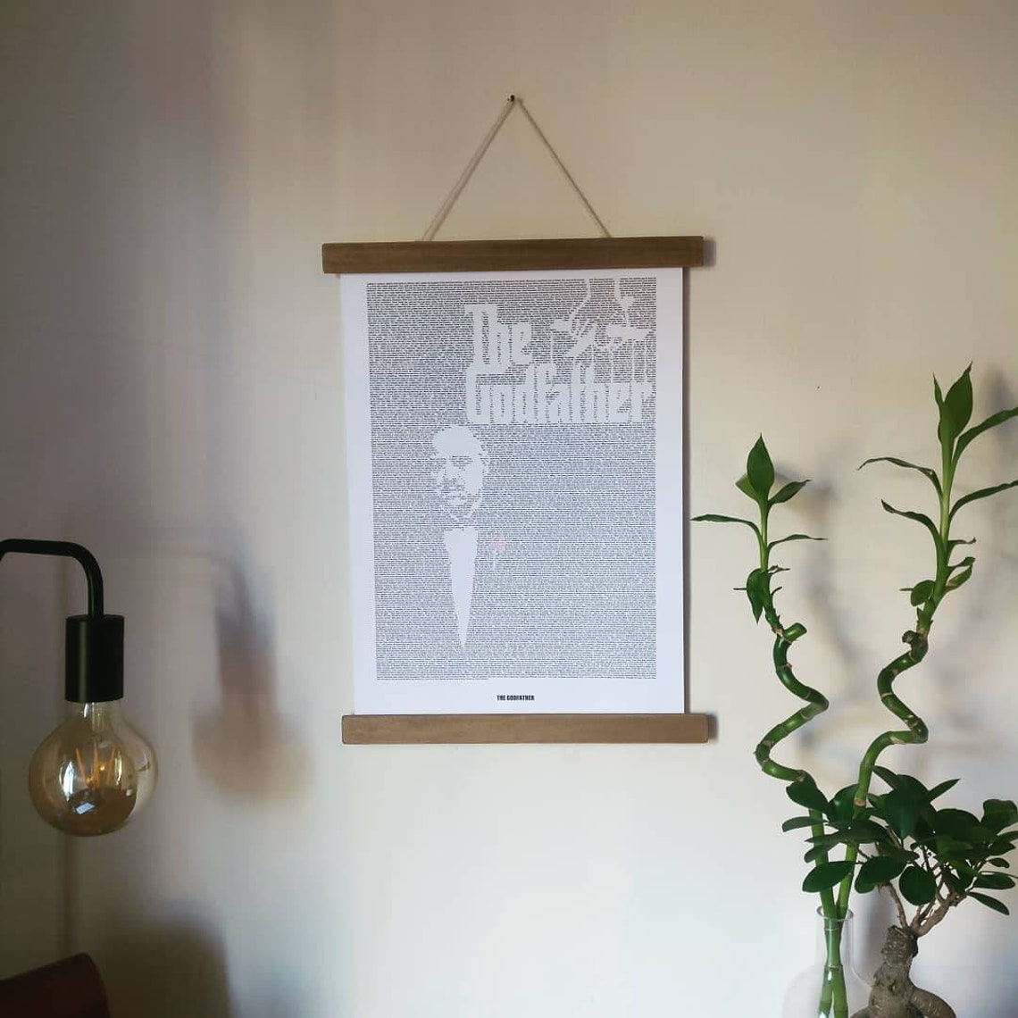 The Godfather Movie Script Poster Unique Posters With a Twist Great ...