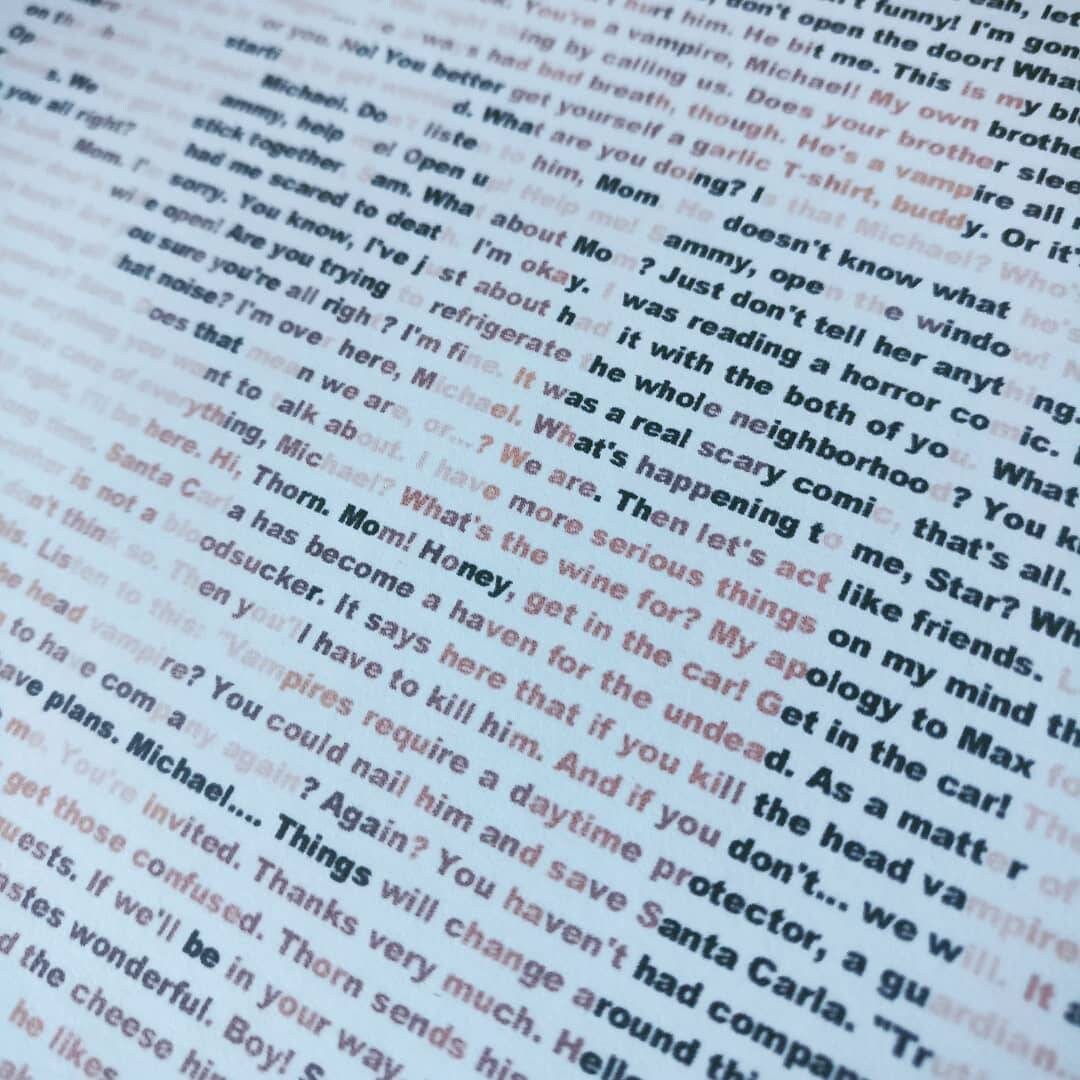 The Lost Boys Movie Script Poster Unique Posters With a - Etsy