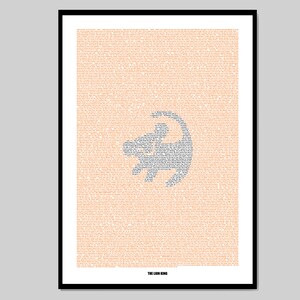 The Lion King Movie Script Poster Unique Posters With a Twist Great ...