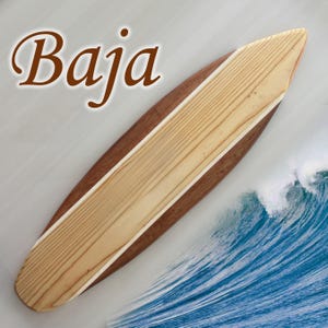 Handmade Wood Surfboard Wall Art: Cedar & Pine Coastal Decor - Etsy