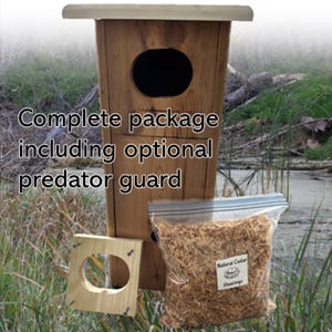 Wood Duck House | Cedar | Insulated | Predator Guard | Weatherproof - Etsy