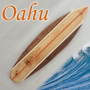 Handmade Wood Surfboard Wall Art: Cedar & Pine Coastal Decor - Etsy