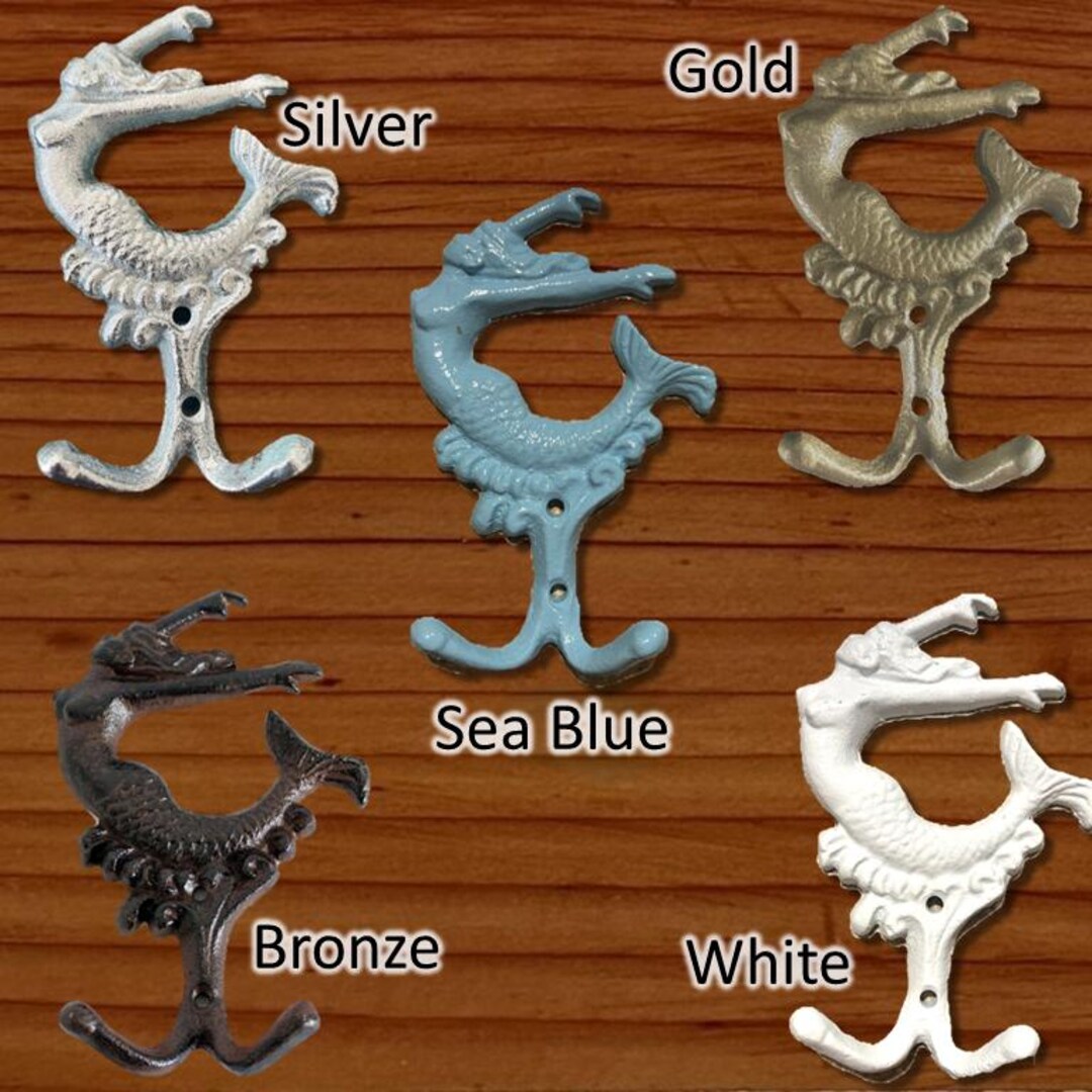 Mermaid Hook, Beach Hook, Towel Hook, Hat Hook, Entryway Hook, Beach ...