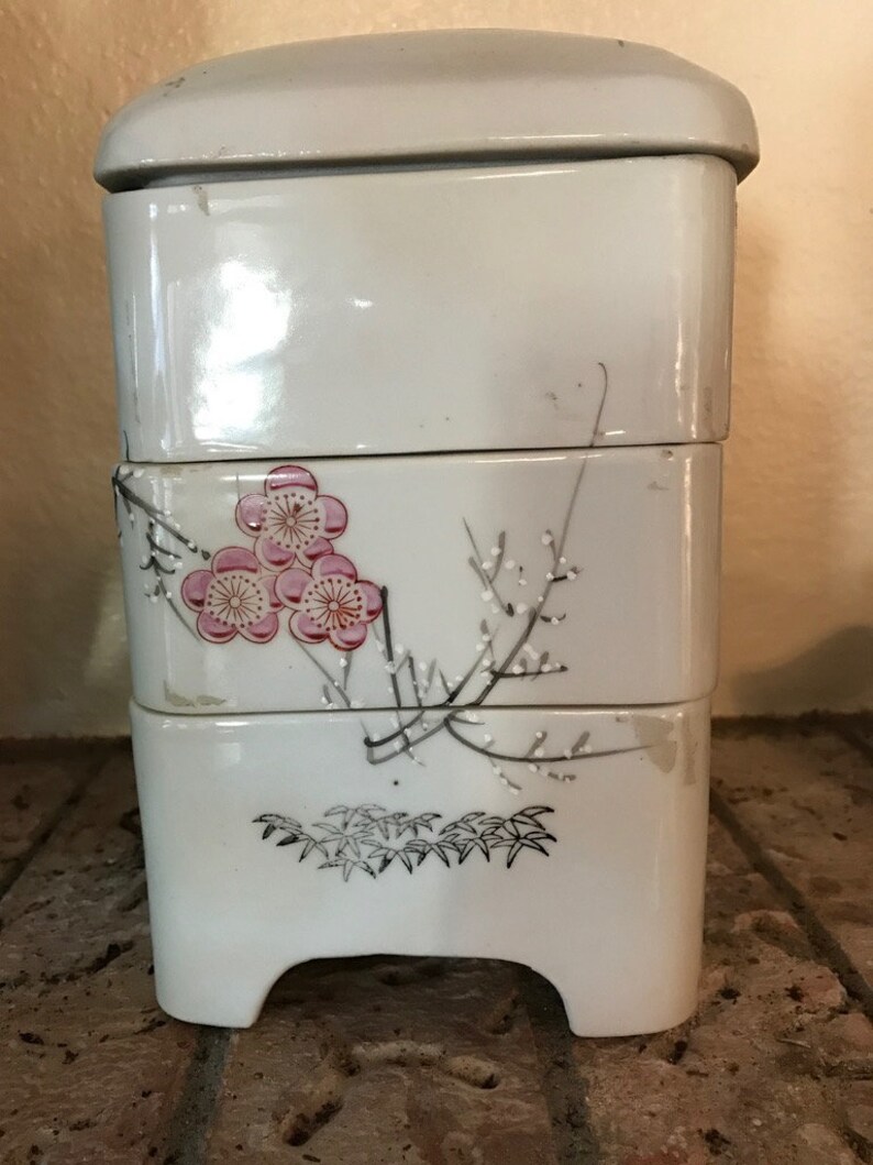 Japanese Bento Box, Porcelain, Vintage - Etsy
