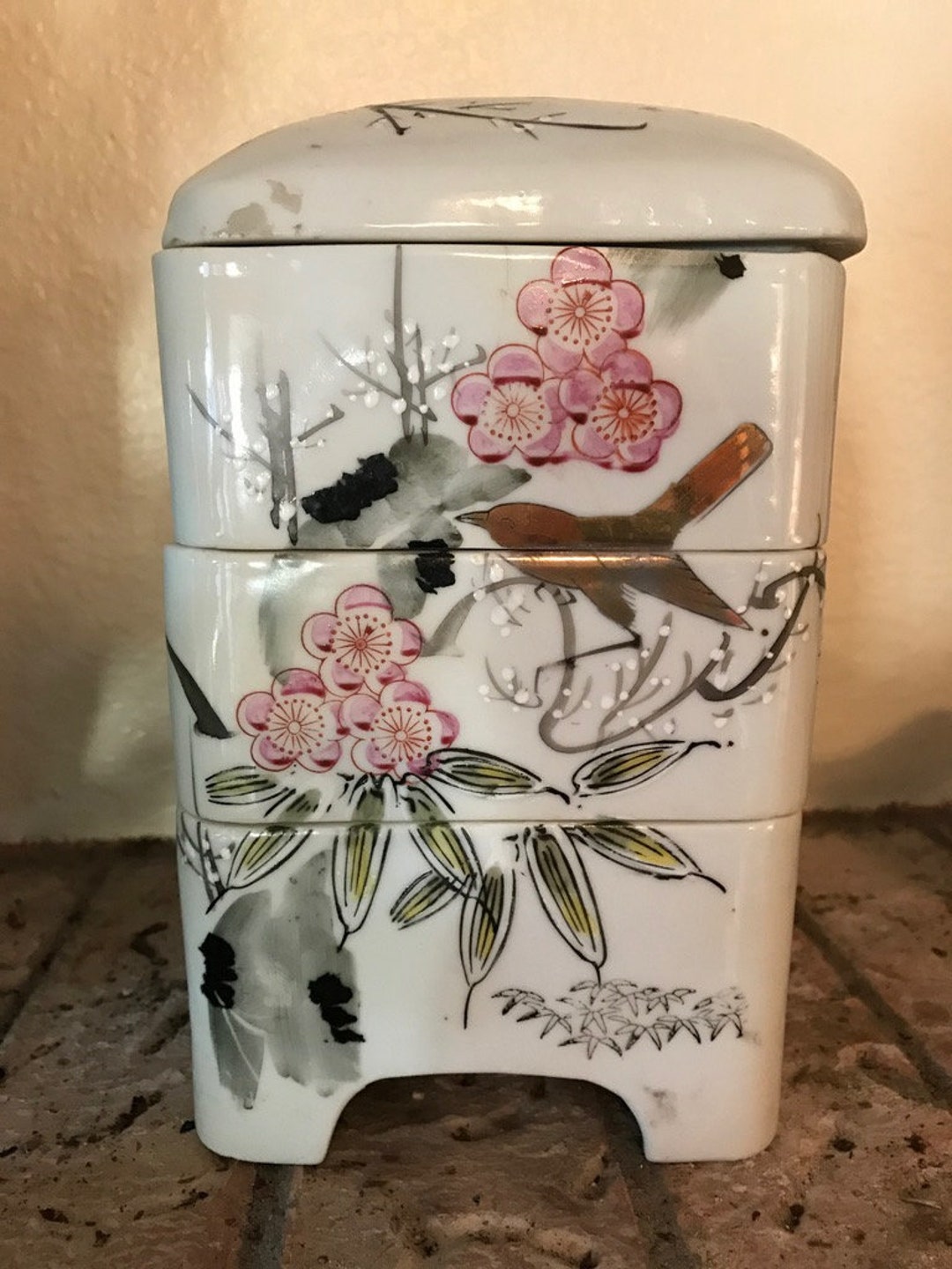 Japanese Bento Box, Porcelain, Vintage - Etsy