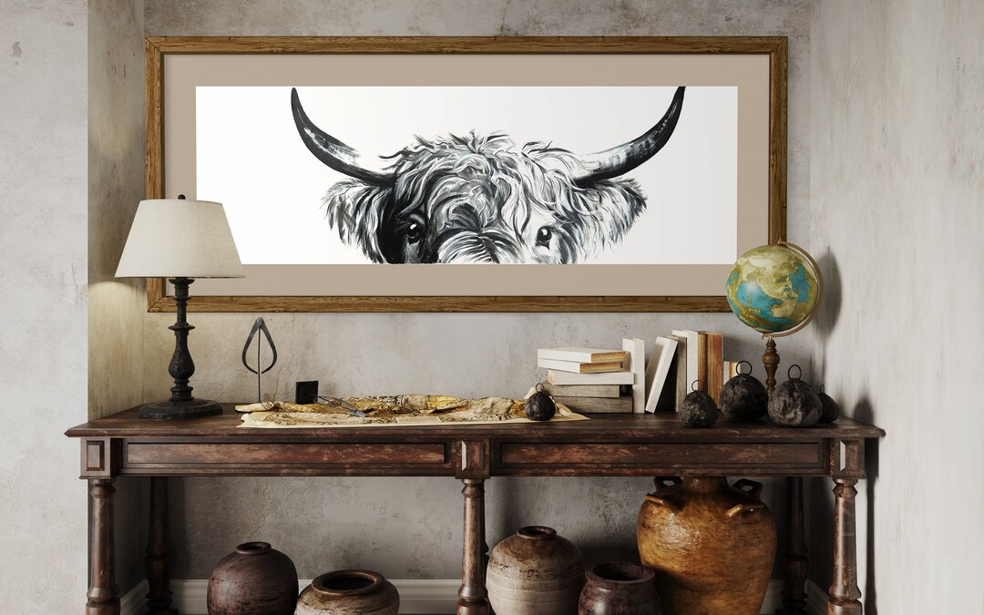 Bull Picture Bull Wall Decor Small Bull Picture Bull Abstract Painting ...