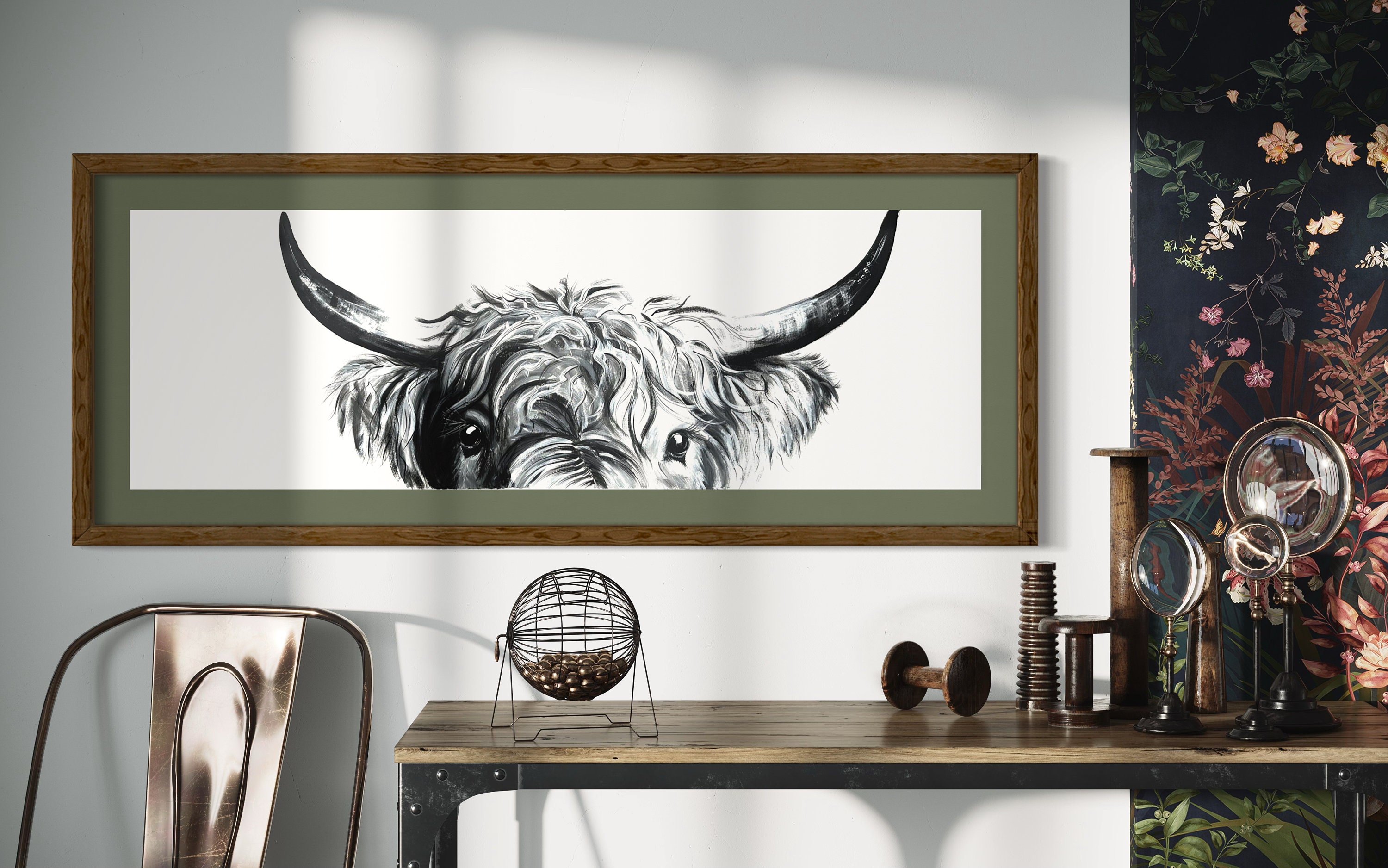 Bull Picture Bull Wall Decor Small Bull Picture Bull Abstract Painting ...