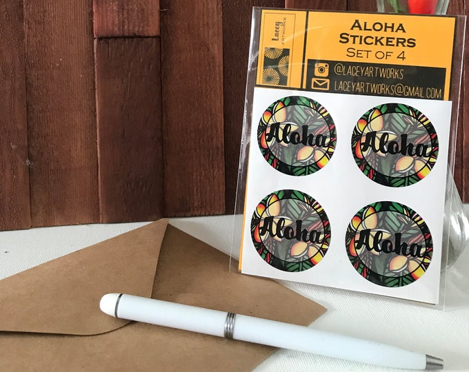 Aloha Sticker - Etsy