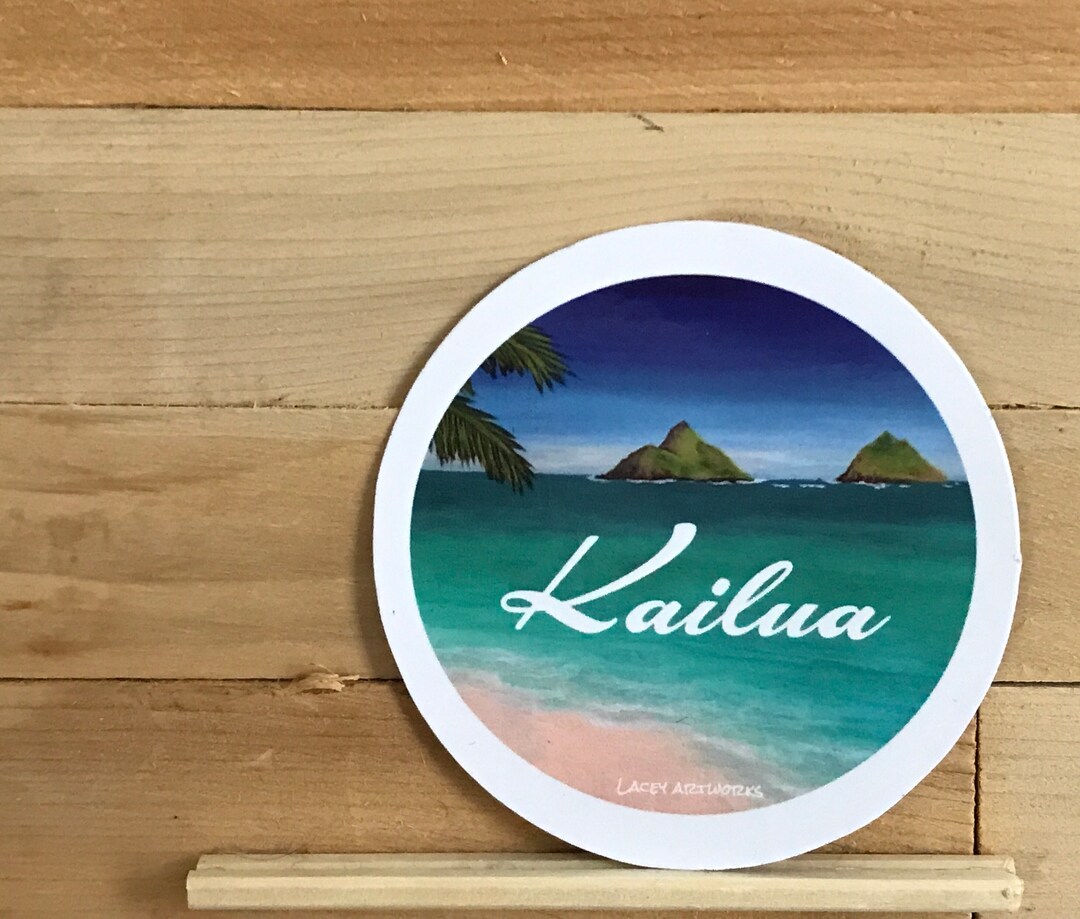 Kailua Vinyl Sticker - Etsy