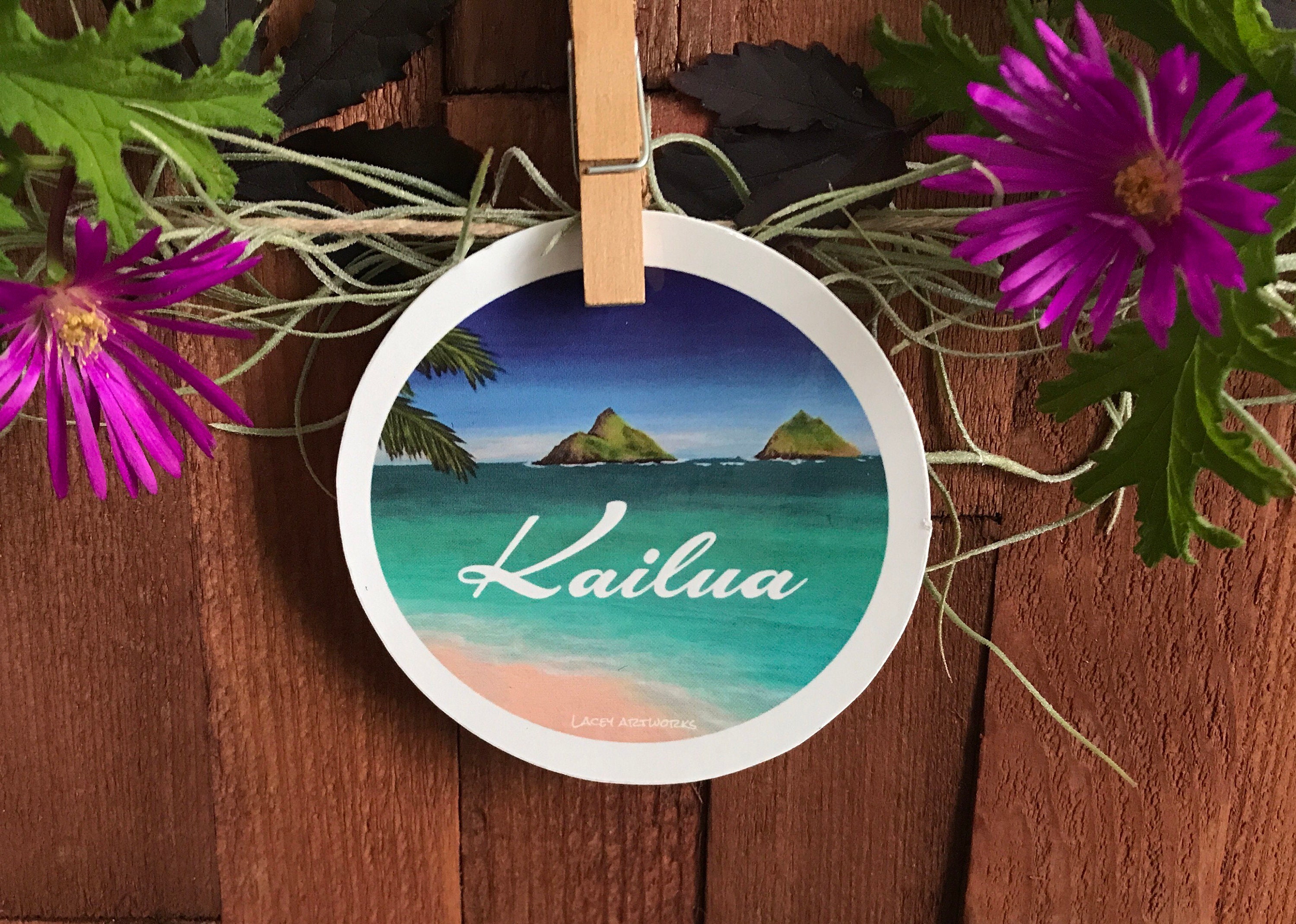 Kailua Vinyl Sticker - Etsy
