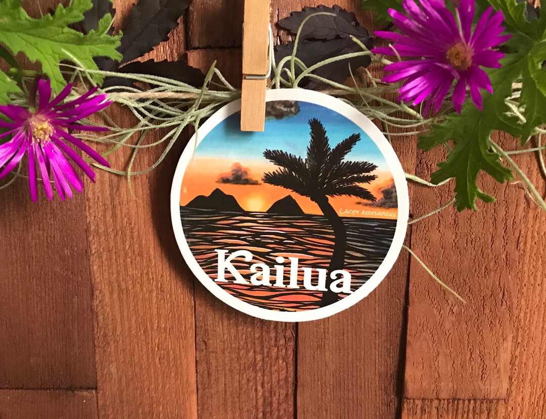 Kailua Vinyl Sticker - Etsy