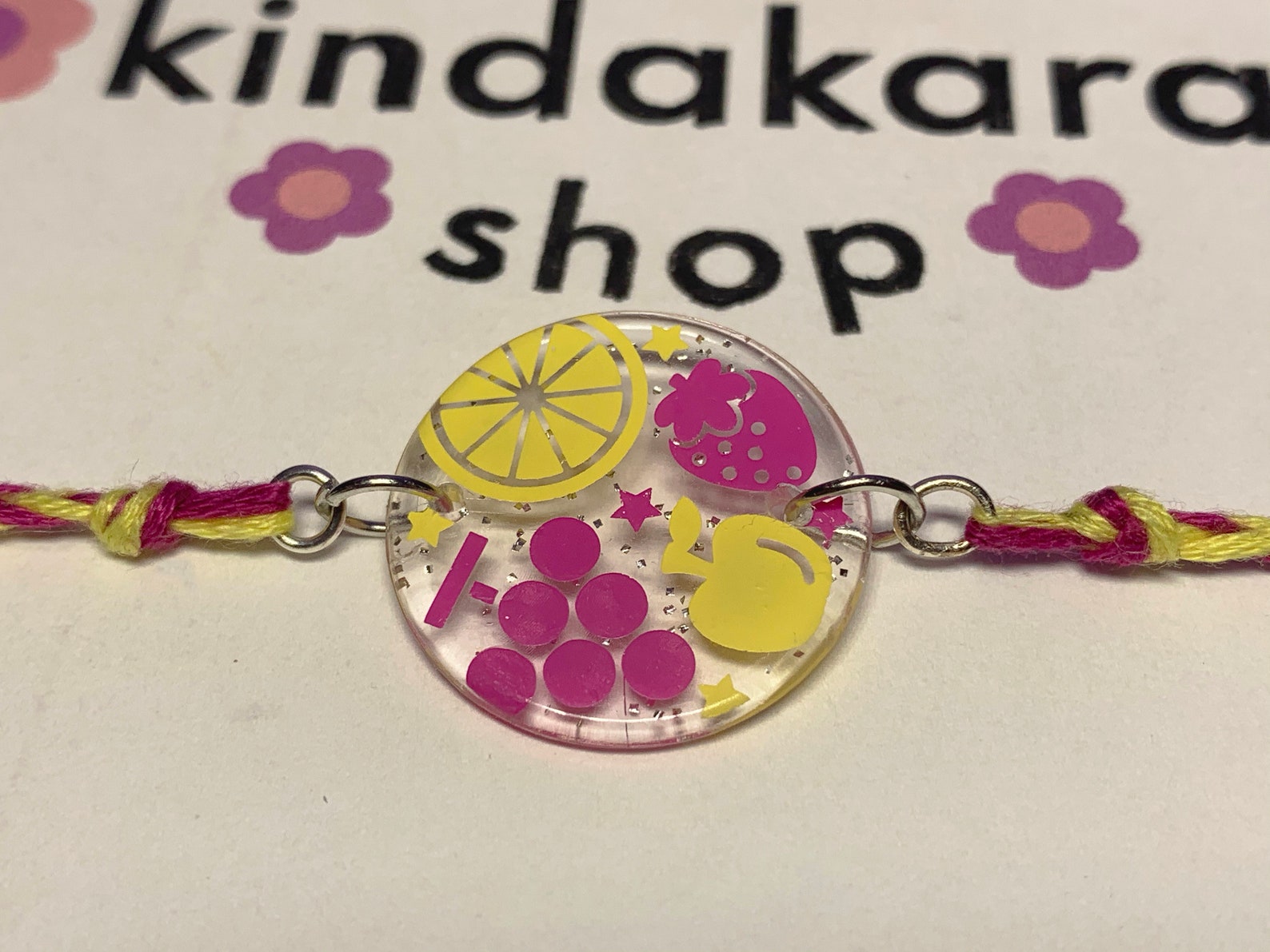 Pink Lemonade Bracelet Set - Etsy