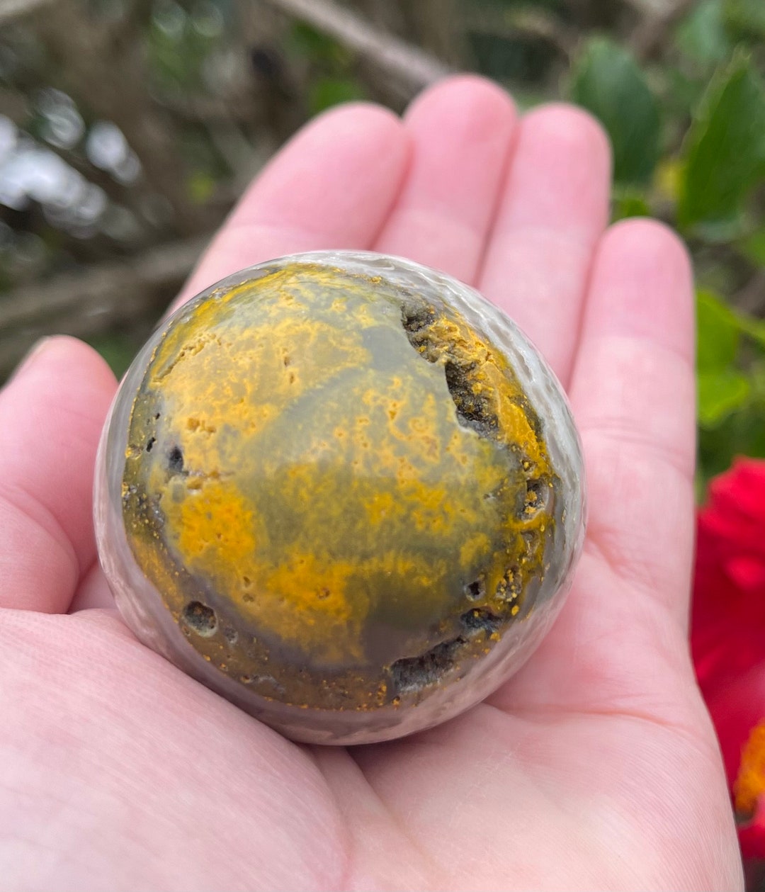 Bumble Bee Jasper Sphere - Etsy