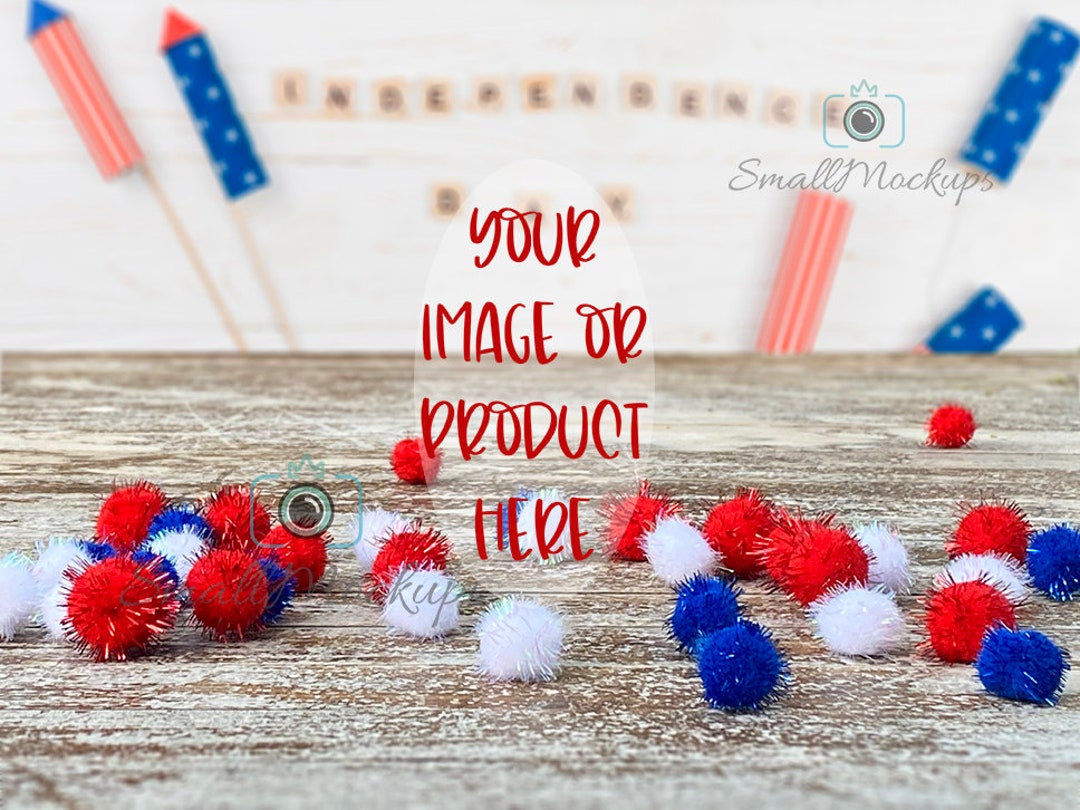 4th of July Mockup, Product Mockup, Shirt Background Mockup, Patriotic ...