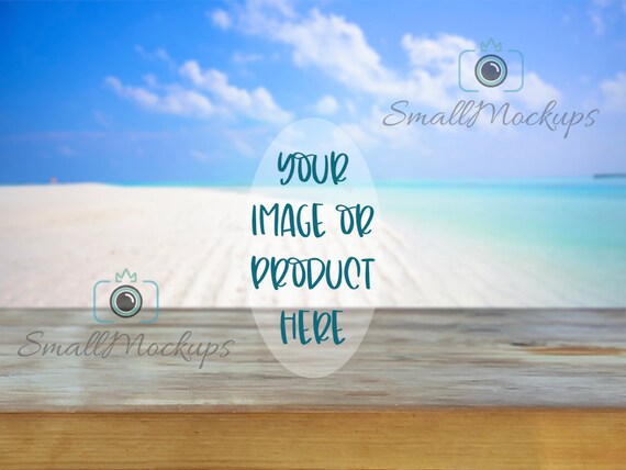 Summer Product Background Mockup Beach Sea Ocean Blank | Etsy