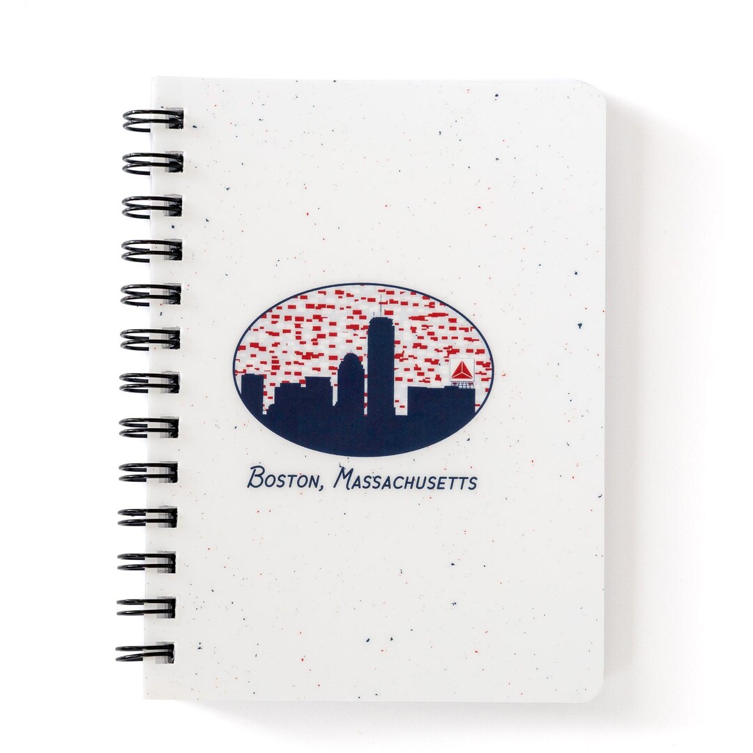 Boston Skyline Spiral Notebook 5x7" With Citgo Sign - Etsy