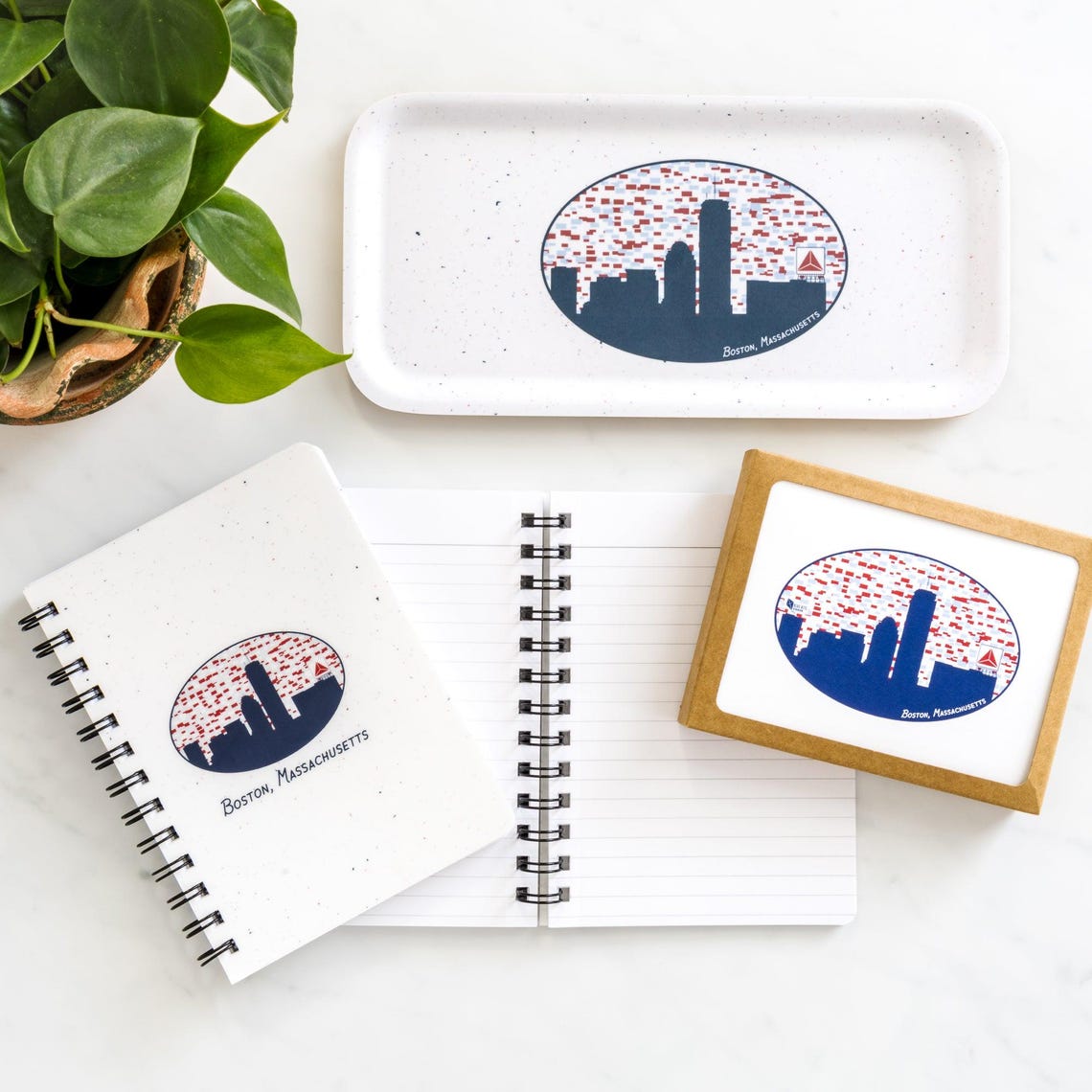 Boston Skyline Spiral Notebook 5x7" With Citgo Sign - Etsy