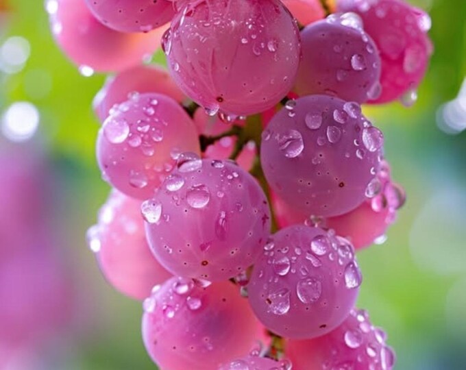 The Pink Koshu Grapes of Japan (yamanashi ) > 7 Fresh Seeds , Already ...