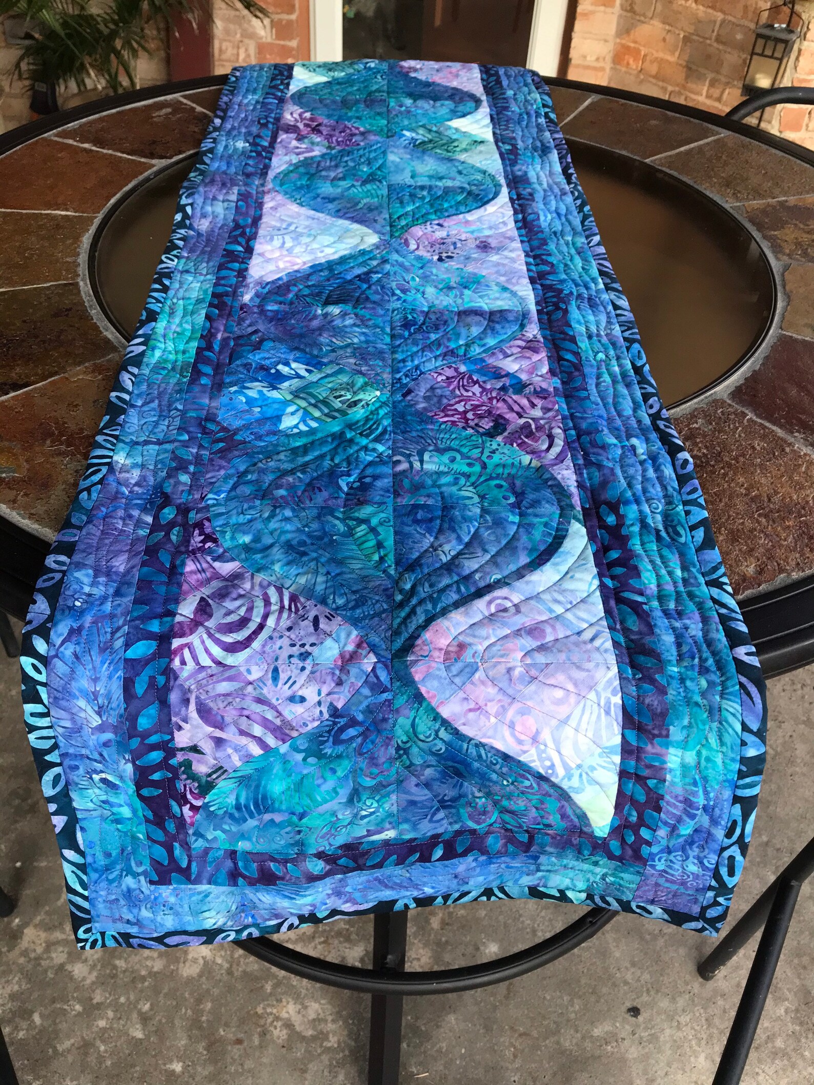 Rhythmic Waves Table Runner - Etsy