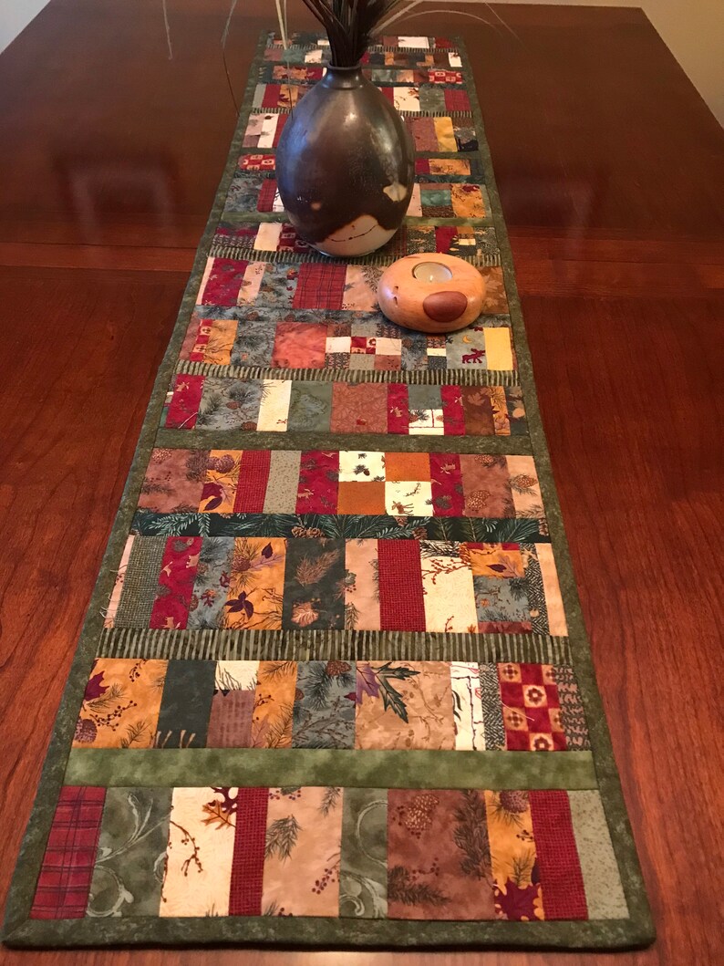 North Woods Cabin Table Runner - Etsy