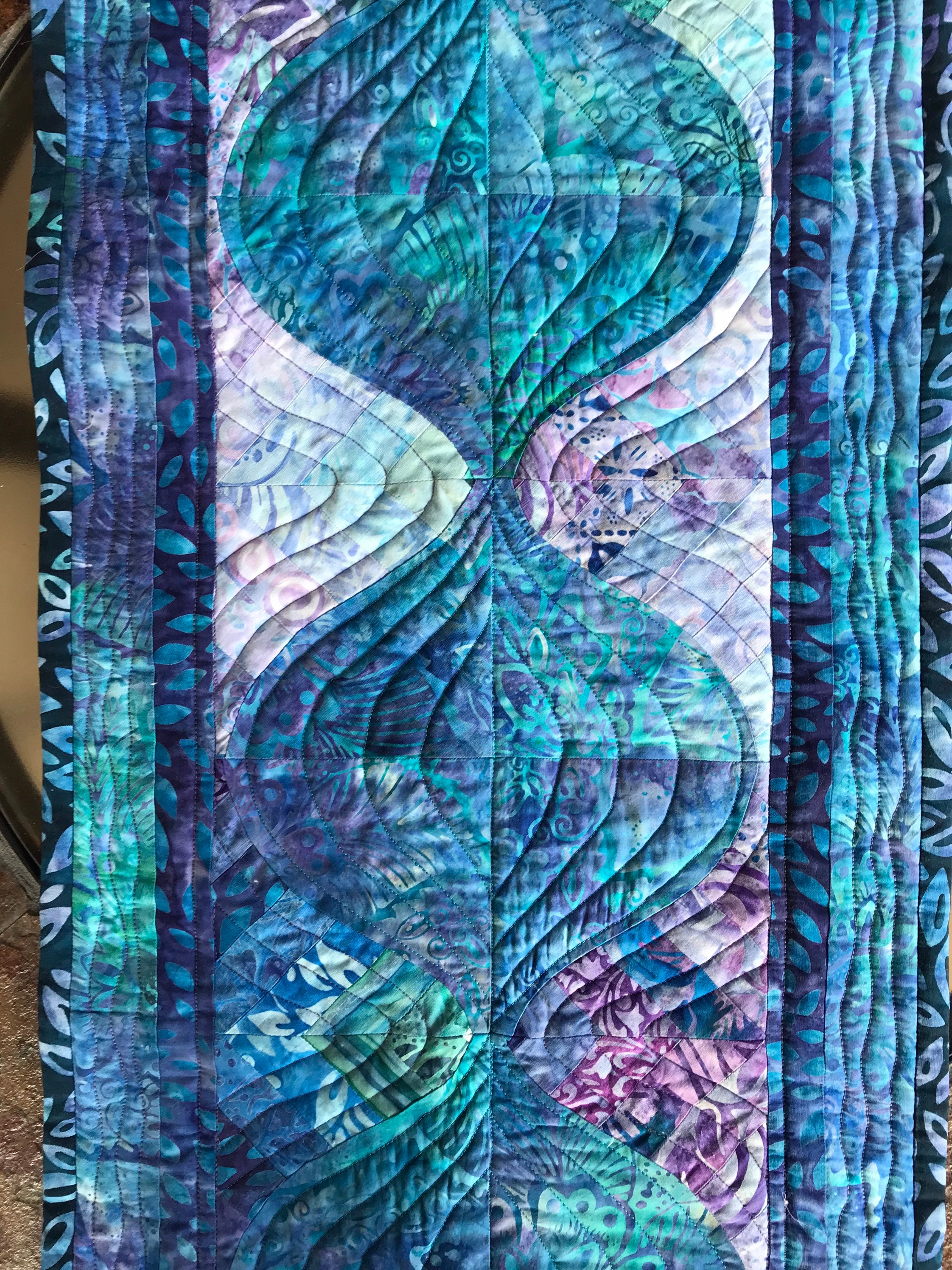 Rhythmic Waves Table Runner - Etsy
