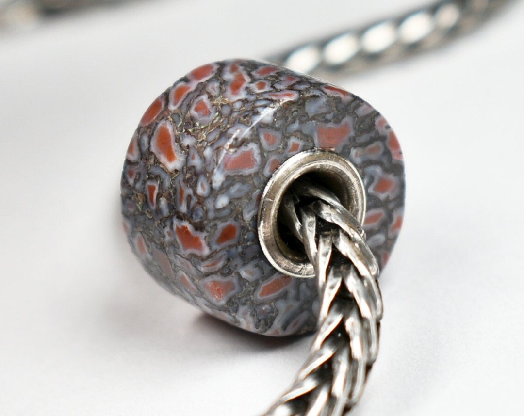 Dinosaur Bone Fossil Smooth Wheel Semi-precious Gemstone Bead 14mm Fits ...