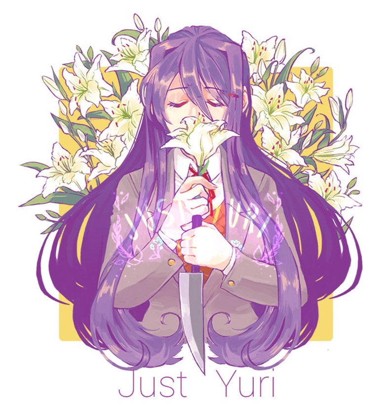 Just Yuri Logo Square Print | Etsy