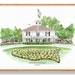 Masters 13 Azalea Green PRINT Watercolor Golf Art Augusta - Etsy