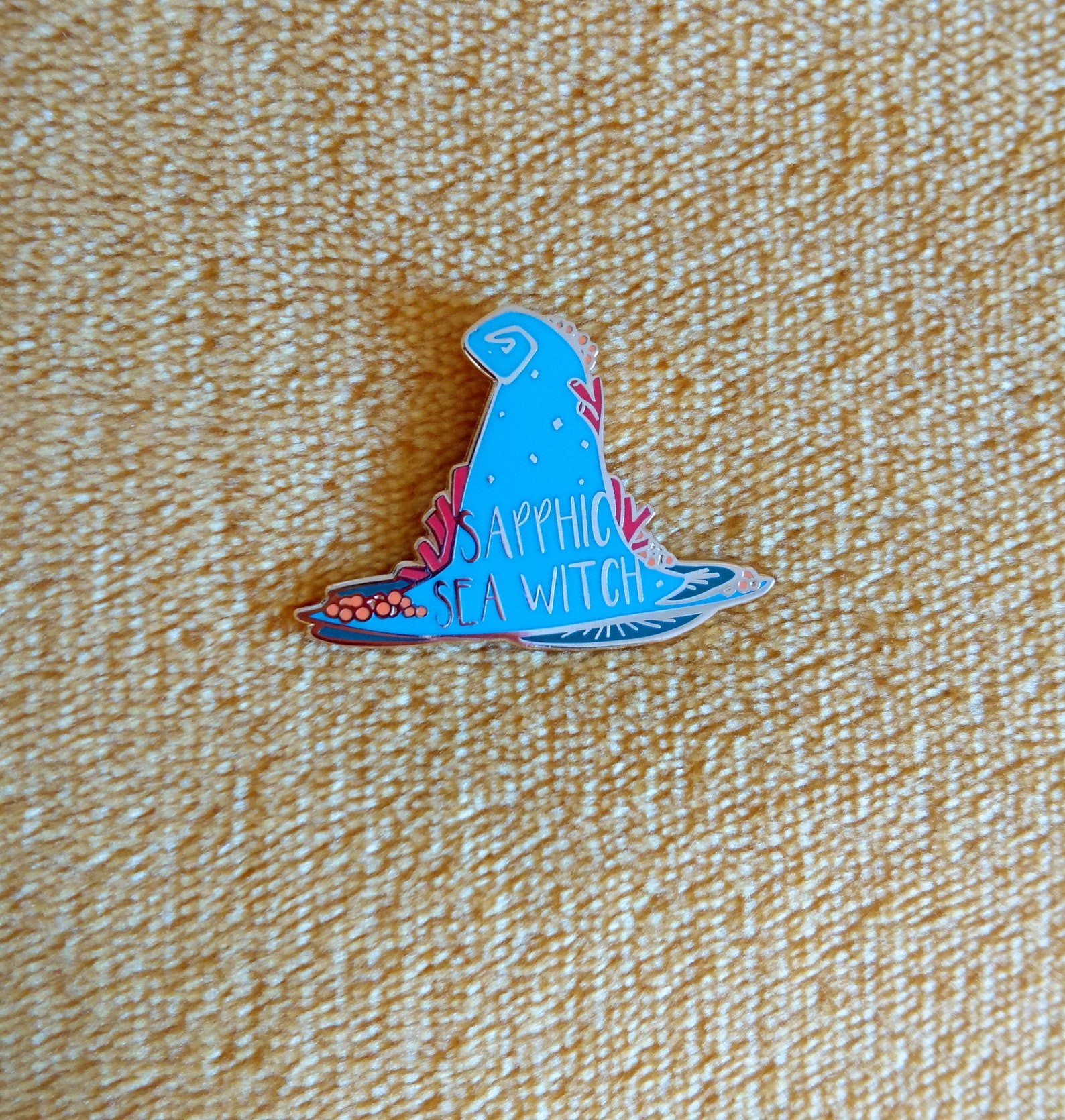 Sapphic Sea Witch Enamel Pin Badge | Etsy