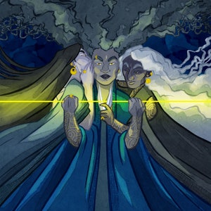 Square 'fates' Art Print - Etsy