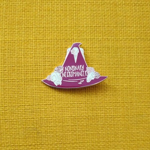 Nonbinary Necromancer Enamel Pin Badge - Etsy