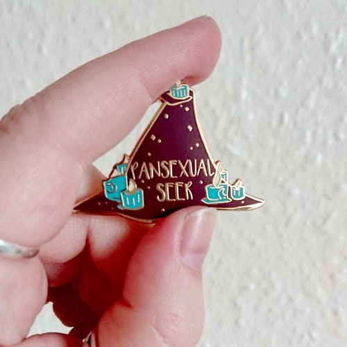 Sapphic Sea Witch Enamel Pin Badge Etsy