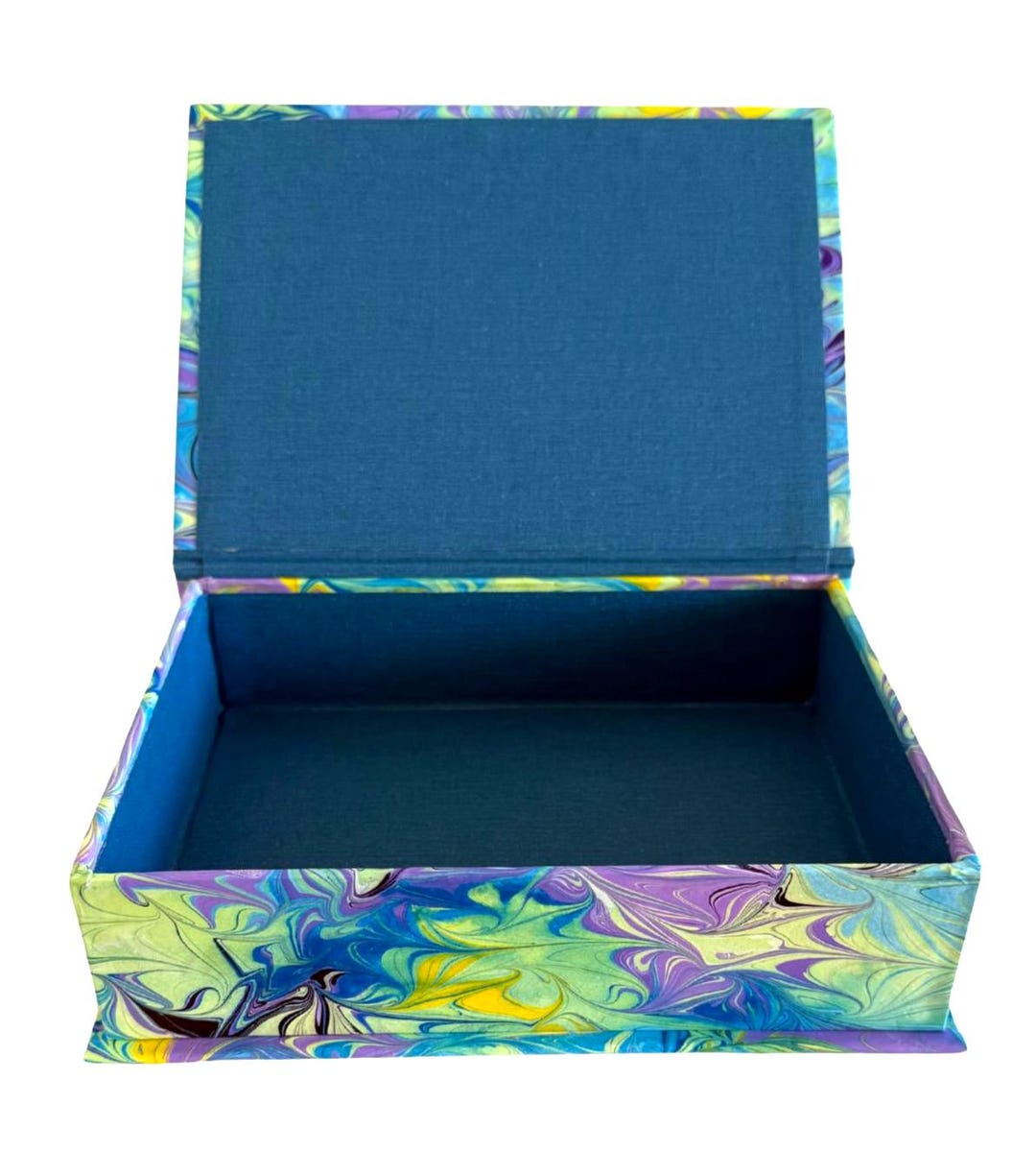 Handmade Marbled Paper Box, 5.5" X 8.5" X 2.0" - Etsy