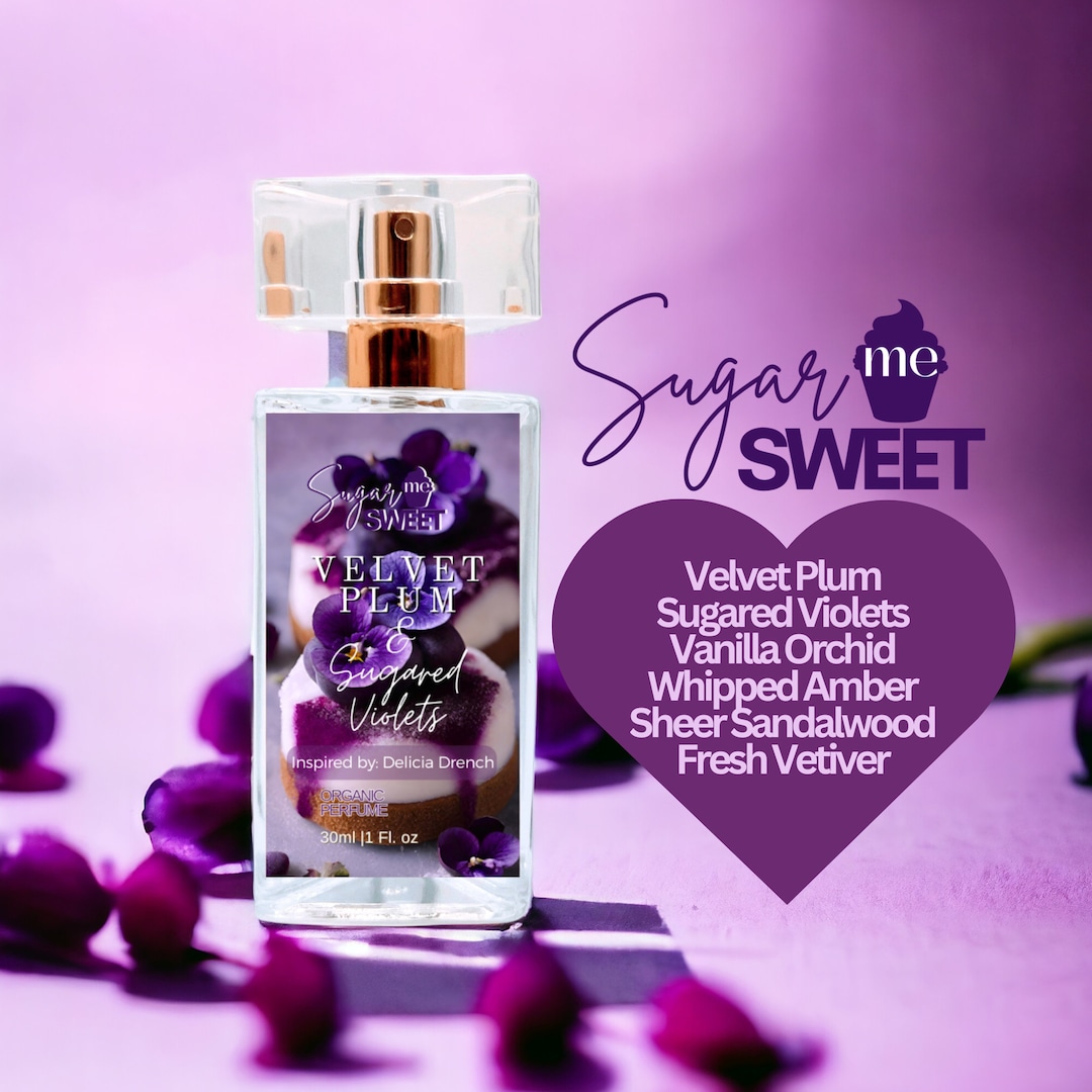 Velvet Plum & Sugared Violets Perfume | Gourmand, Dessert | Organic ...