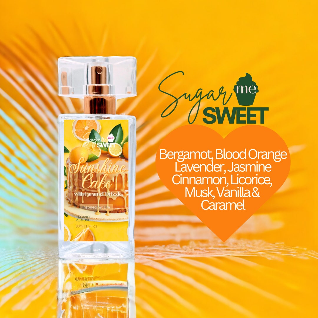Sunshine Cake & Caramel Drizzle Perfume | Gourmand, Dessert | Organic ...