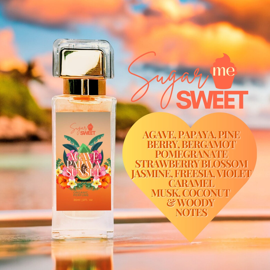 Agave Papaya Sunset Perfume | Gourmand, Dessert | Organic| Perfume Oil ...