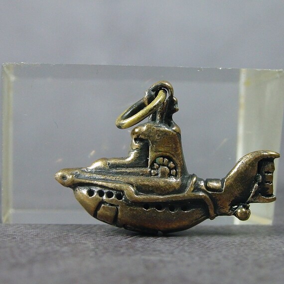 Bronze Submarine Keychain Handcrafted Tiny Metal Nautilus - Etsy